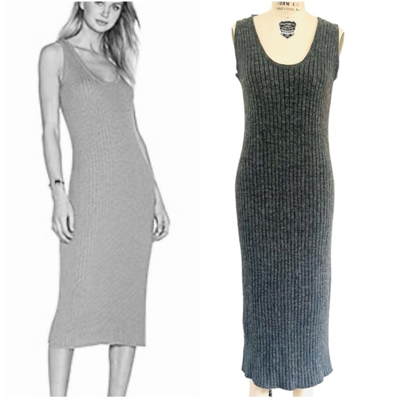 REVOLVE | Dresses | Revolve Frankie Tank Sweater Midi Dress In Charcoal ...